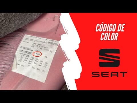 Ubica fácilmente el código de pintura del Seat Ibiza con nuestra guía
